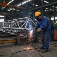 China Custom Steel Pipe Truss, High Strength Space Pipe Truss for Stadium & Roof for sale
