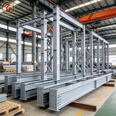China Custom Fabricated Portal Frame Steel Components, Painted Steel Portal Frame for Factory for sale
