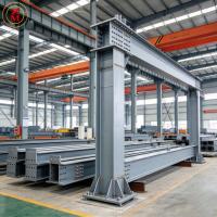 China Custom Fabricated Portal Frame Steel Components, Painted Steel Portal Frame for Factory for sale