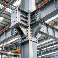China Custom Fabricated Portal Frame Steel Components, Painted Steel Portal Frame for Factory for sale