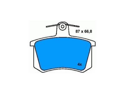 China 4A0698451 BMW Brake Pad for sale