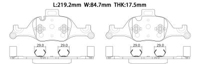 China 34106888482 BMW Brake Pad for sale