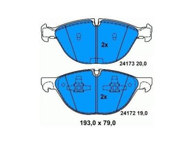 China X6 E71 BMW Front Brake Pads 34116778048 Rust Prevention Rustproof for sale