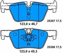 China 34216850569 Car Brake Pad Replacement For BMW 1 F20 And 2 Coupe F22 Auto Brake System for sale