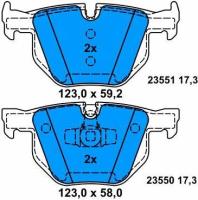 China Fire Insulation 34216769105 Car Brake Pad Fatigue Resistant For BMW X1 E84 for sale