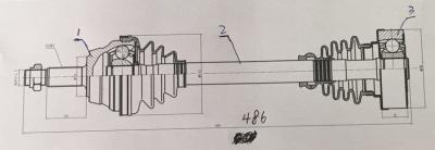 China YFKH0002 Transmission Parts Driveshaft for sale