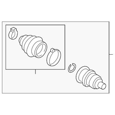 China 3QF498099B Transmission Parts C.V Joint for sale