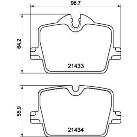 China BMW 34206888832 Chassis Parts Brake Pad Set for sale