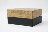 China Customized Logo Cork and Pu Leather Watch Box for Colorful Sponge for sale