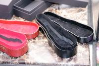 China Customized Logo Luxury Pu Leather Violin Watch Box for Your Watch Packaging 205*80*65mm for sale
