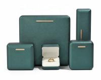 China Customized Logo Dark Green Jewelry Box with Elegant Design and Sample Time of 5-7 Days for sale