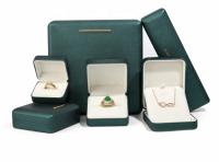 China Customized Logo Dark Green Jewelry Box with Elegant Design and Sample Time of 5-7 Days for sale