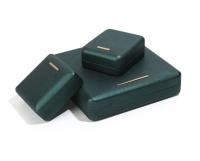 China Customized Logo Dark Green Jewelry Box with Elegant Design and Sample Time of 5-7 Days for sale