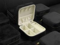 China black Velvet Travel jewelry box organizer jewelry box women gift velvet jewelry box for sale