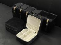 China black Velvet Travel jewelry box organizer jewelry box women gift velvet jewelry box for sale