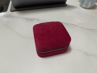 China Green Travel jewelry box organizer jewelry box women gift velvet jewelry box for sale