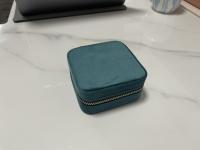 China Blush Travel jewelry box organizer jewelry box women gift velvet jewelry box for sale