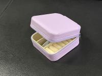 China Customized Logo and Color Purple Jewelry Box 95*95*50mm Dimensions with Service Options for sale