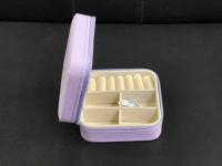 China Customized Logo and Color Purple Jewelry Box 95*95*50mm Dimensions with Service Options for sale