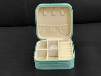 China tiff blue Travel jewelry box- Customized your logo and color for sale