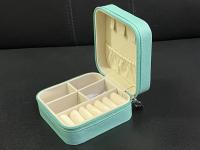 China tiff blue Travel jewelry box- Customized your logo and color for sale