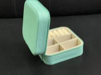 China tiff blue Travel jewelry box- Customized your logo and color for sale