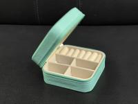 China tiff blue Travel jewelry box- Customized your logo and color for sale