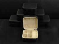 China Black Travel Jewelry Box organizer jewelry box women gift Pu jewelry box for sale