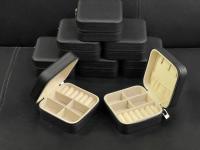 China Black Travel Jewelry Box organizer jewelry box women gift Pu jewelry box for sale