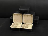 China Black Travel Jewelry Box organizer jewelry box women gift Pu jewelry box for sale