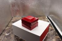 China Wooden  Ring Set Box Customized Your style size logo color for sale