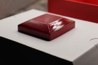 China Wooden  Ring Set Box Customized Your style size logo color for sale