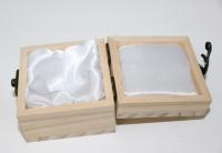China Customs Logo Wooden Crystal  Box for sale