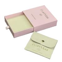 China Elegant Paper Drawer Jewelry Box and Microfiber Pouches for Your Jewelry Collection for sale