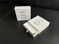 China Express Shipping Customized White Paper Drawer Jewelry Box and Super Fiber Pouches for sale
