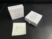 China Express Shipping Customized White Paper Drawer Jewelry Box and Super Fiber Pouches for sale