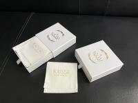 China Express Shipping Customized White Paper Drawer Jewelry Box and Super Fiber Pouches for sale