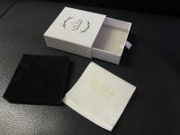 China Express Shipping Customized White Paper Drawer Jewelry Box and Super Fiber Pouches for sale