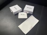China Customized White paper drawer jewelry box and Super fiber pouches for sale