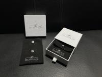 China Customized Black Paper drawer jewelry box and Super fiber pouches for sale