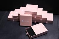 China Customized pink paper drawer jewelry box black necklace box white drawer jewelry box for sale