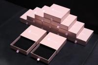 China Customized pink paper drawer jewelry box black necklace box white drawer jewelry box for sale
