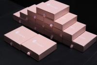 China Customized pink paper drawer jewelry box black necklace box white drawer jewelry box for sale