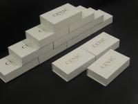 China Customized White Paper Magnet Necklace Box for sale