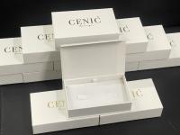 China Customized White Paper Magnet Necklace Box for sale