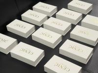 China Customized White Paper Magnet Necklace Box for sale