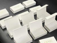 China Customized White Paper Magnet Necklace Box for sale