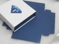 China 120*120*35mm Customized Paper Magnet Necklace Box and Pouches Ideal of High- Jewelry for sale