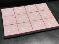 China Elegant Paper Jewelry Box in Pink Ideal for Earrings Pendants Bracelets and Necklaces for sale