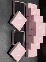 China Elegant Paper Jewelry Box in Pink Ideal for Earrings Pendants Bracelets and Necklaces for sale